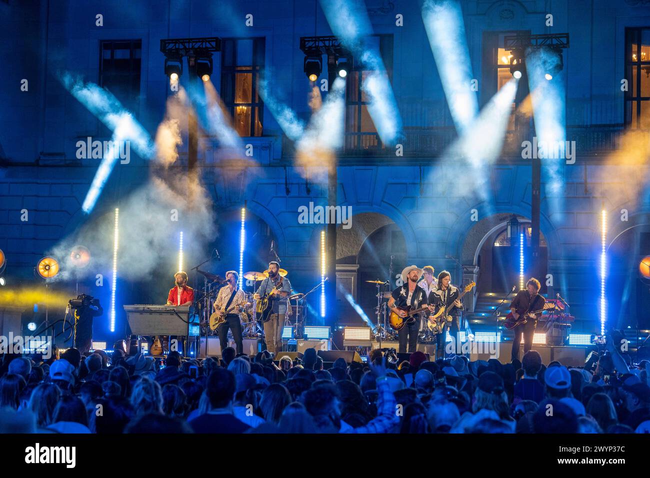 American country rock band NEEDTOBREATHE with lead singer BEAR RINEHART ...