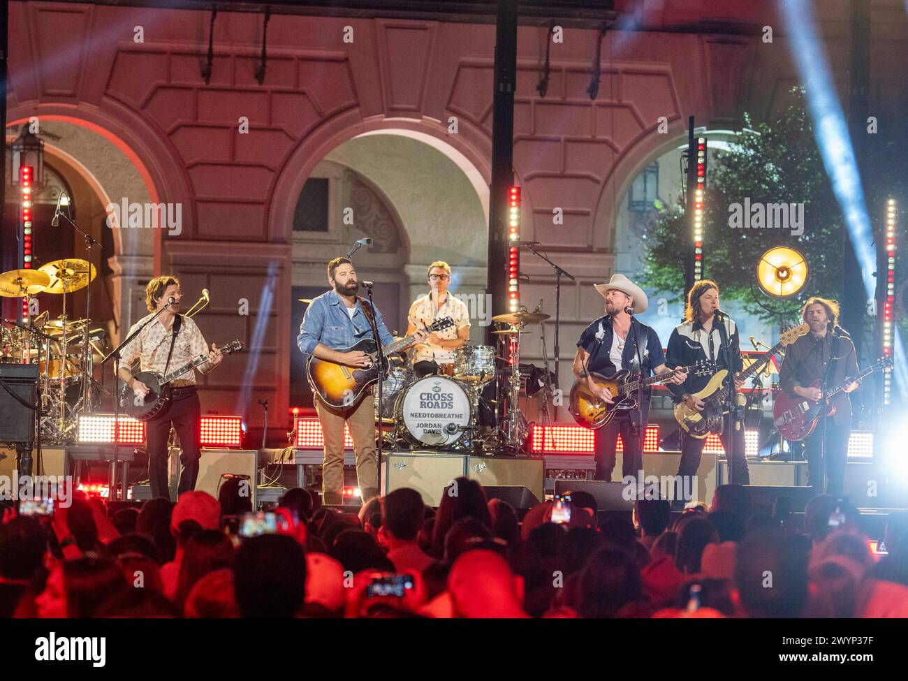 American country rock band NEEDTOBREATHE with lead singer BEAR RINEHART ...