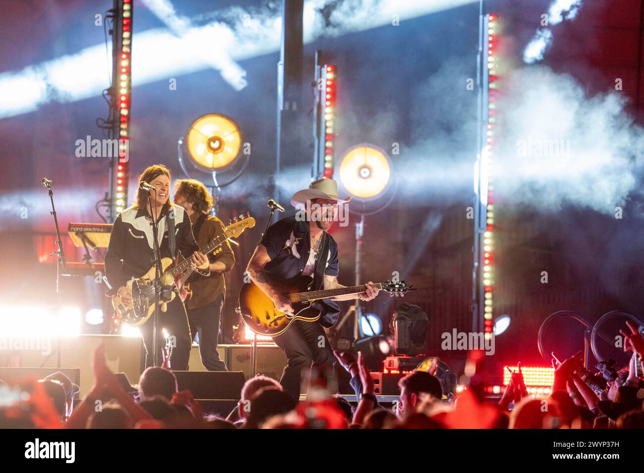American country rock band NEEDTOBREATHE with lead singer BEAR RINEHART ...