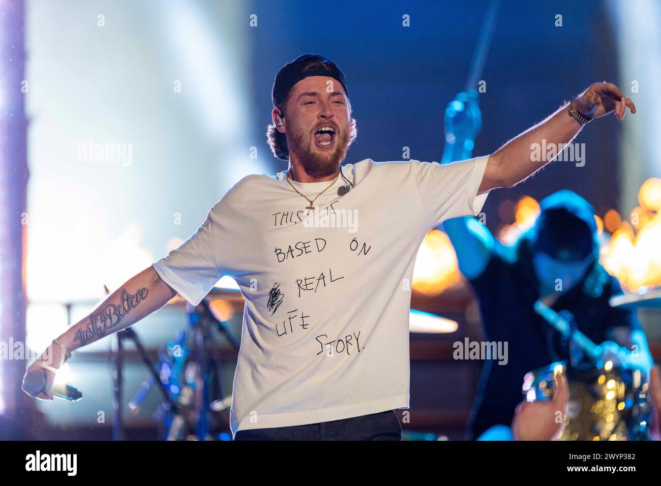 Singer BAILEY ZIMMERMAN rocks the crowd at a Country Music Television ...