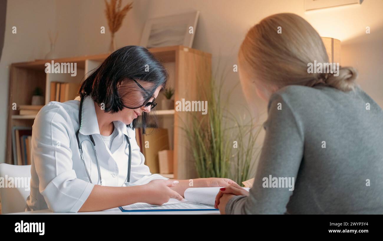 Patient consultation. Supportive doctor. Professional healthcare ...