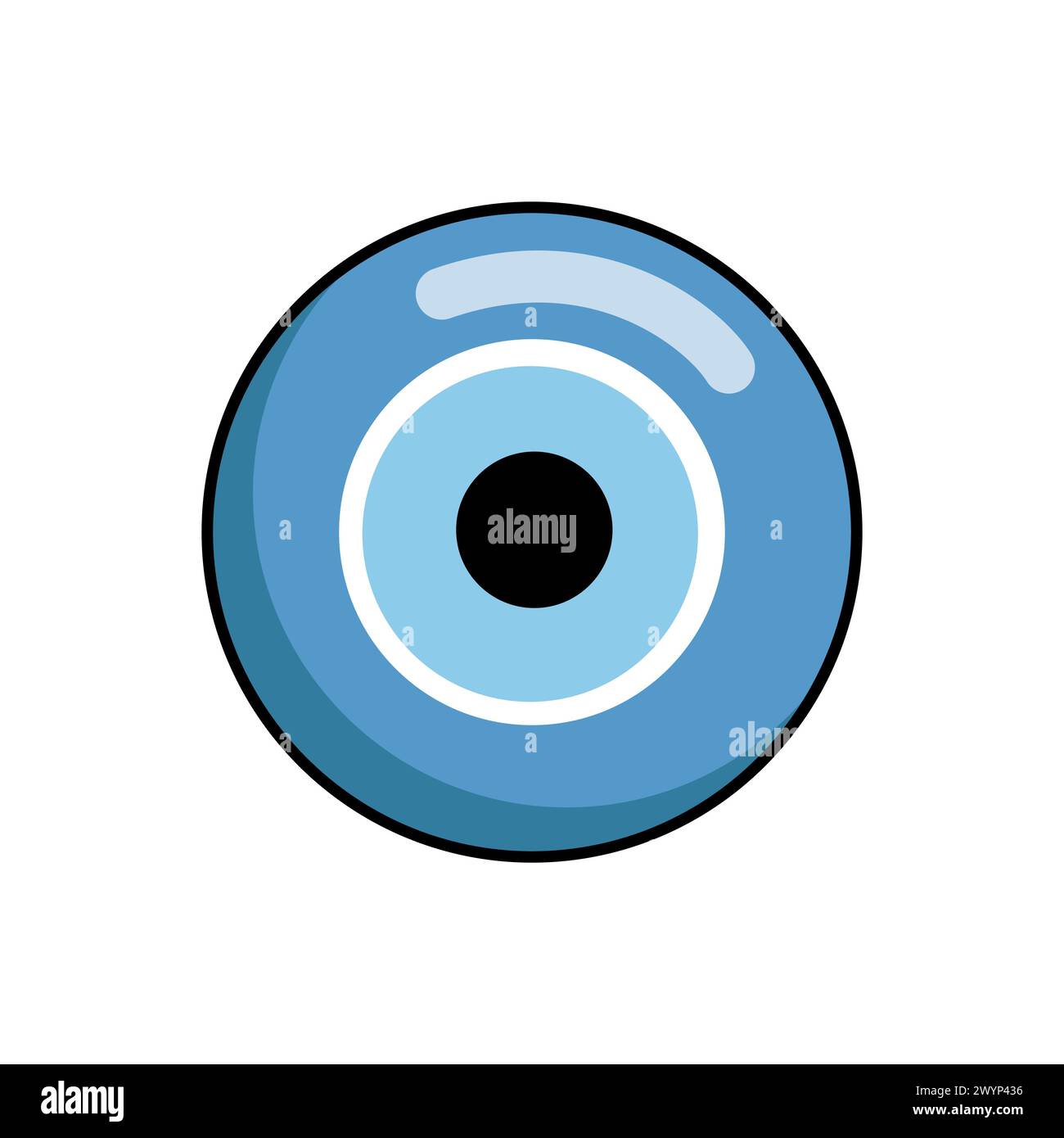 Blue white nazar amulet Stock Vector Images - Alamy