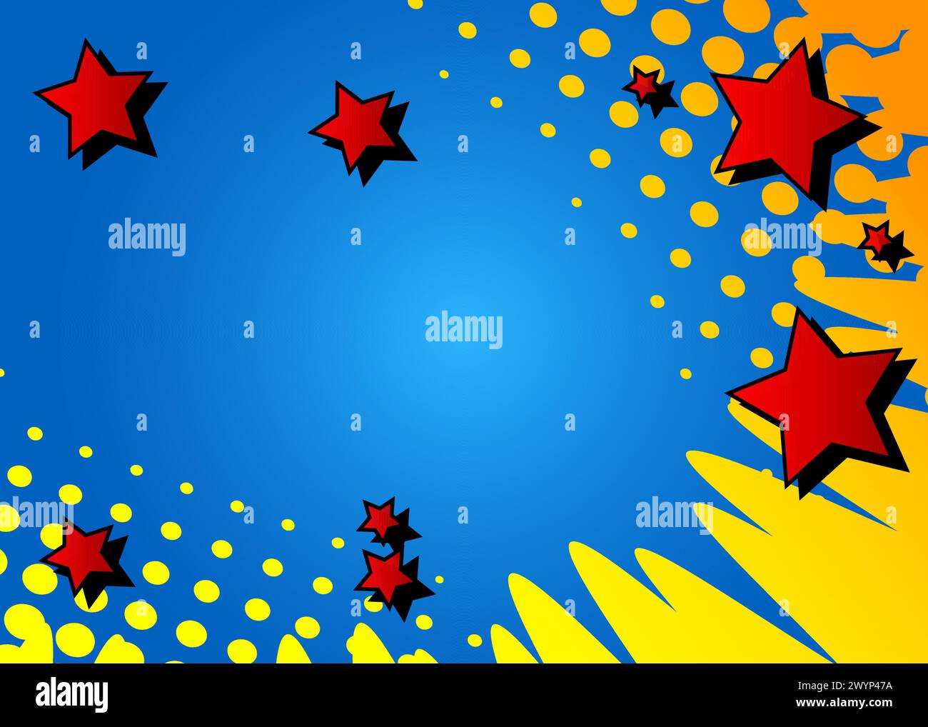 Cartoon Cool Backgrounds, comic book backdrop. Retro vector comics pop ...