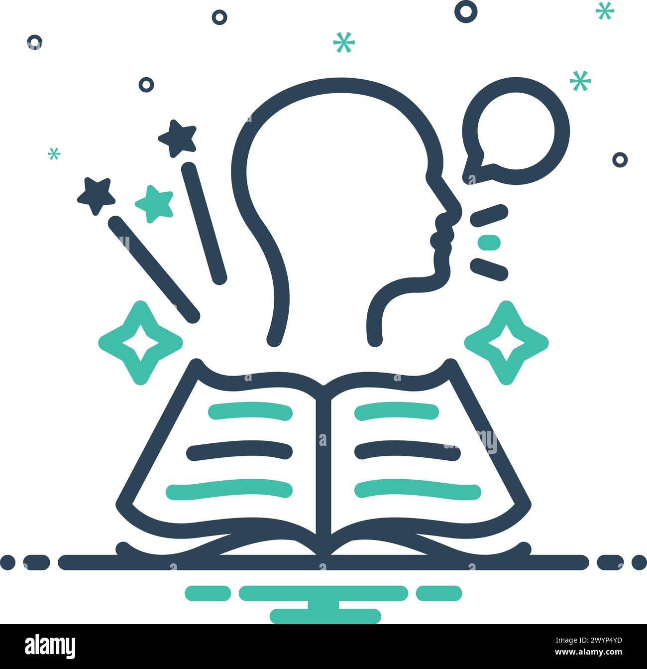 Icon for storytelling, narration Stock Vector Image & Art - Alamy