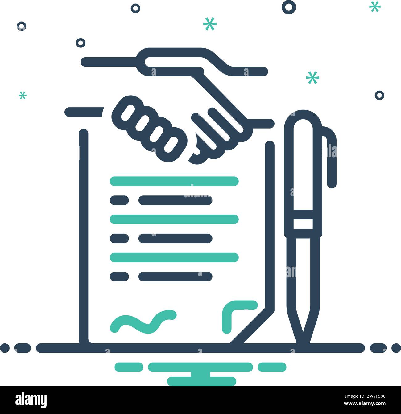 Icon for agreement, settlement Stock Vector Image & Art - Alamy