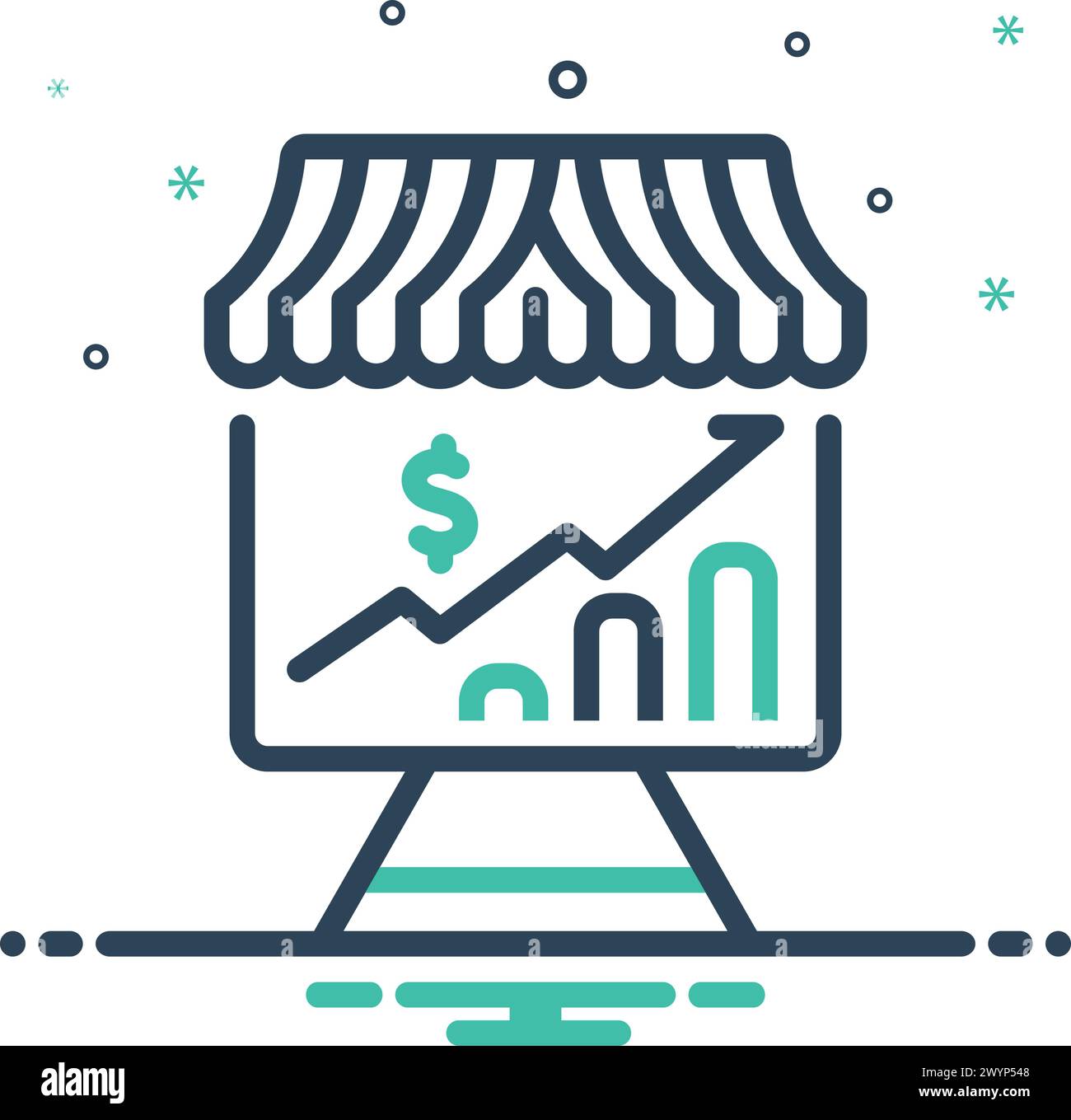 Icon for sales, increase Stock Vector Image & Art - Alamy