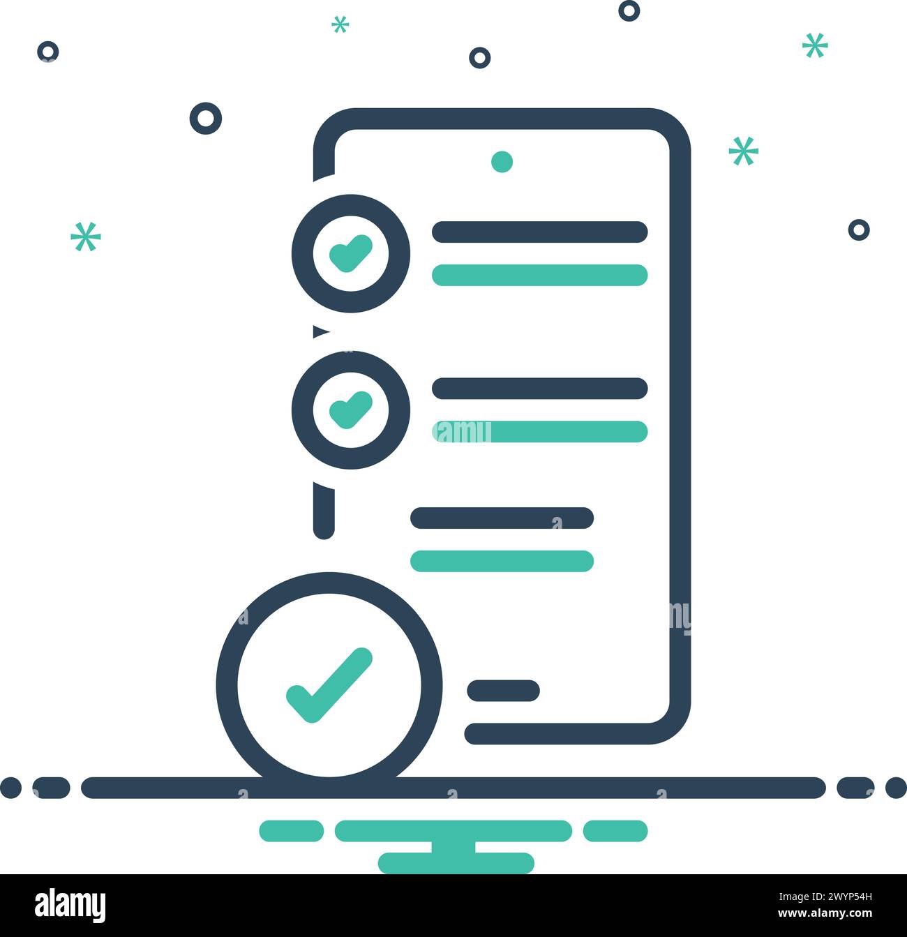 Icon for complete, finished Stock Vector Image & Art - Alamy