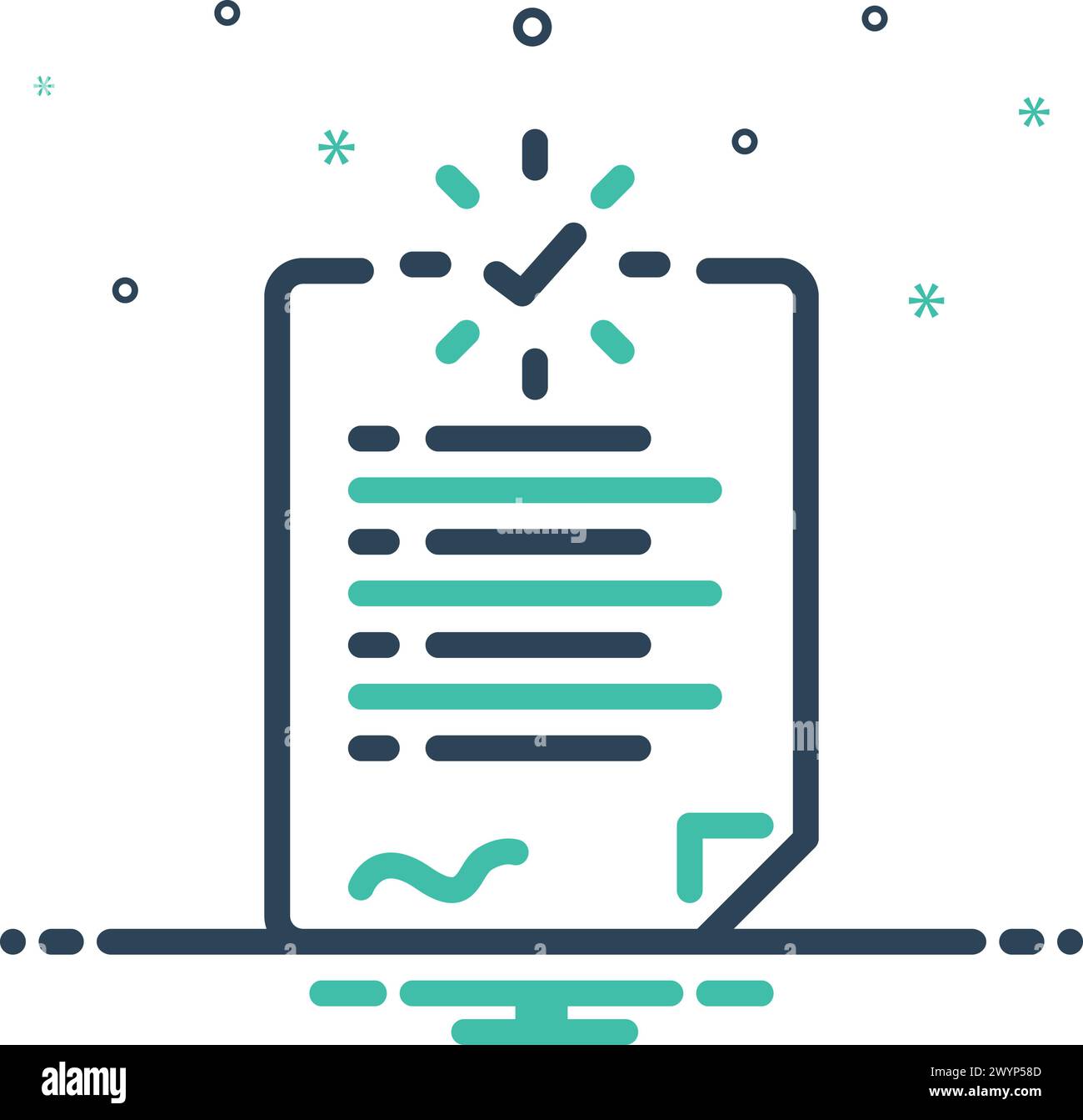 Icon for validate, approve Stock Vector Image & Art - Alamy