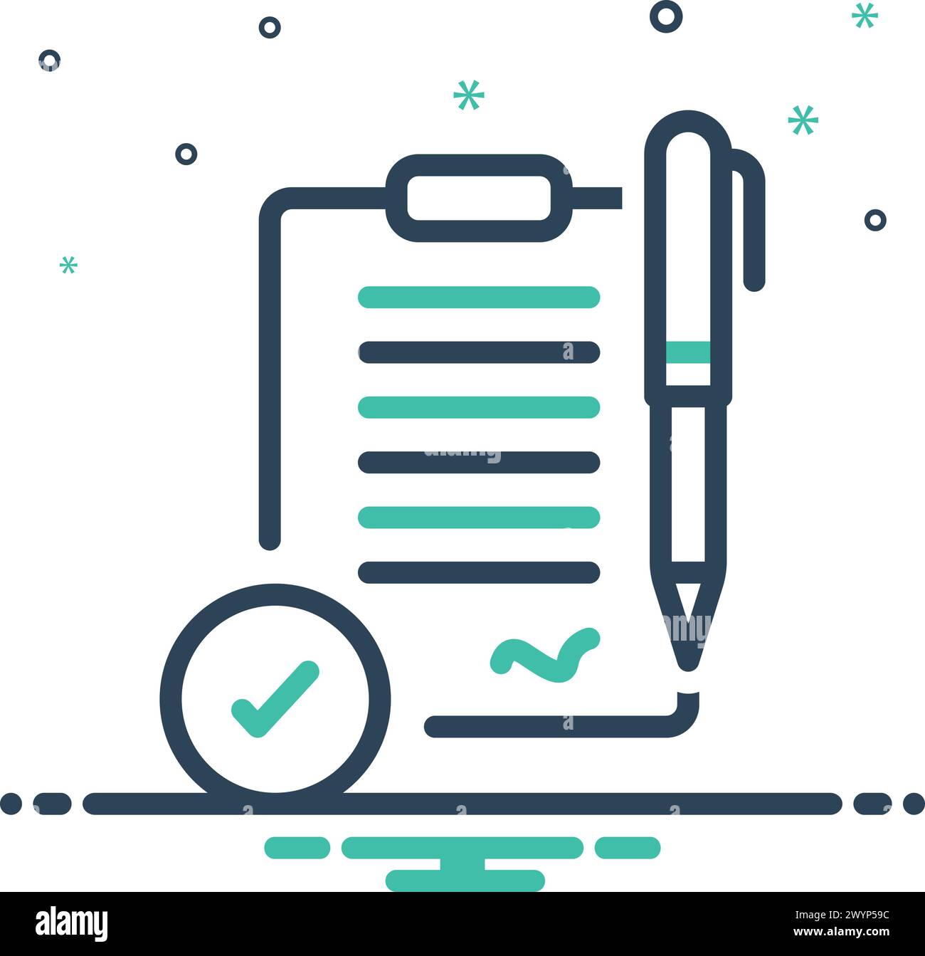 Permission confirmation Stock Vector Images - Alamy