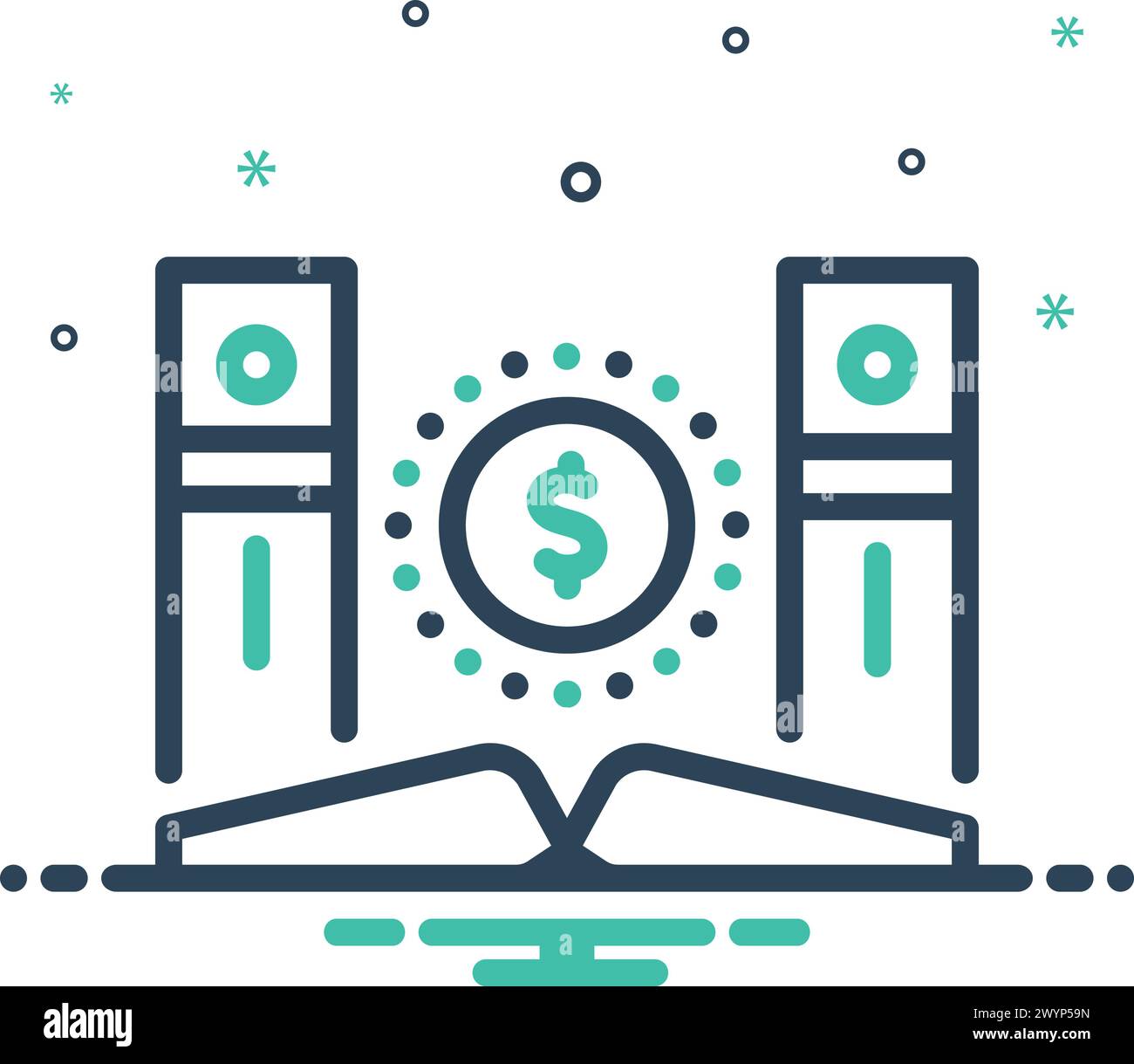 Tuition fee icon investment Stock Vector Images - Alamy