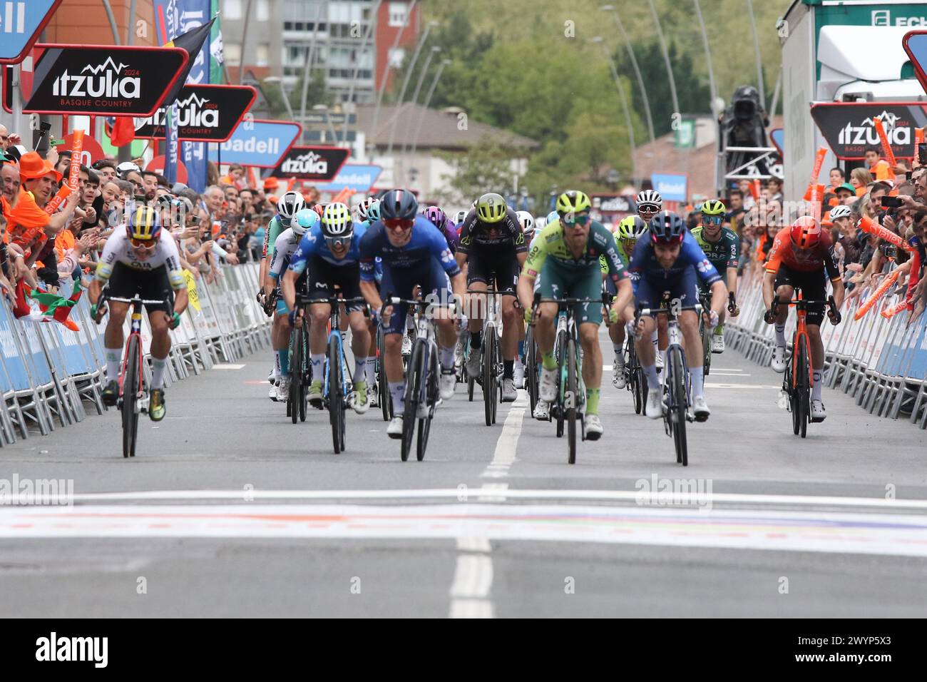 Romain Gregoire France Groupama FDJ stage winner in reduced bunch ...