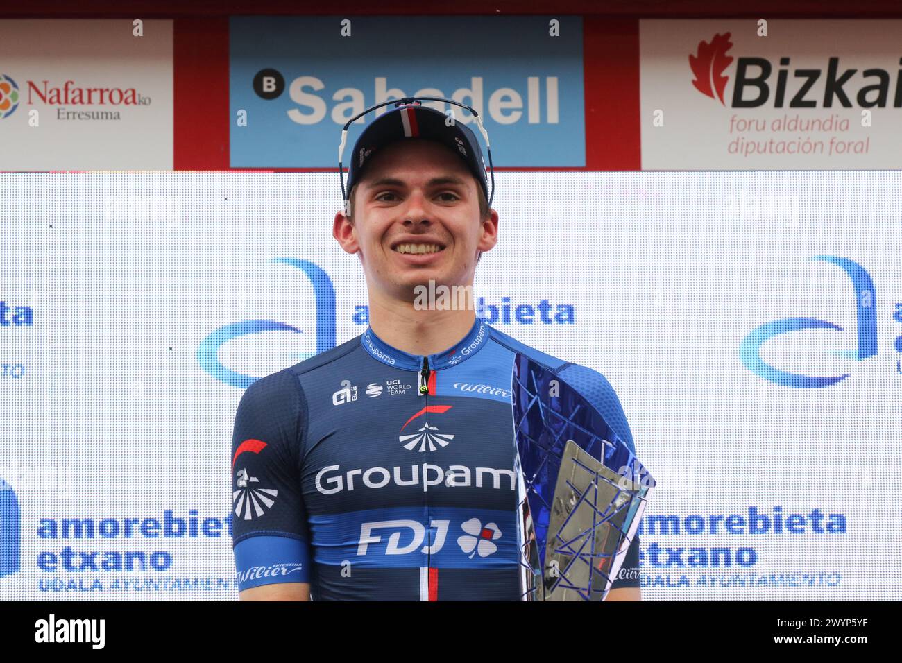 Romain Gregoire France Groupama FDJ stage winner in reduced bunch ...