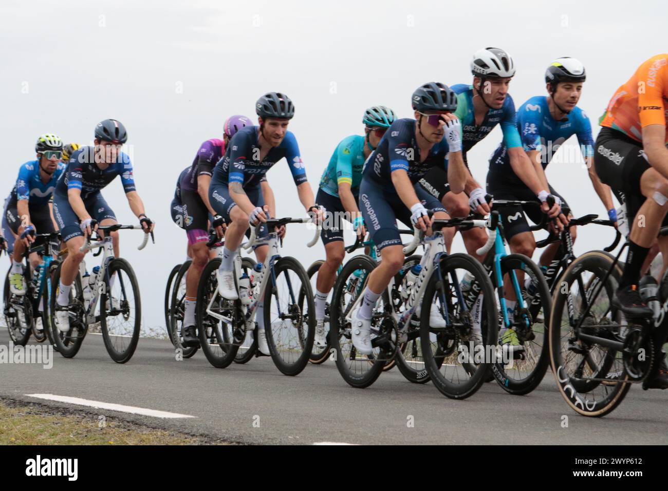 Peloton riding on Azurki climb in the clouds queen stage final day ...