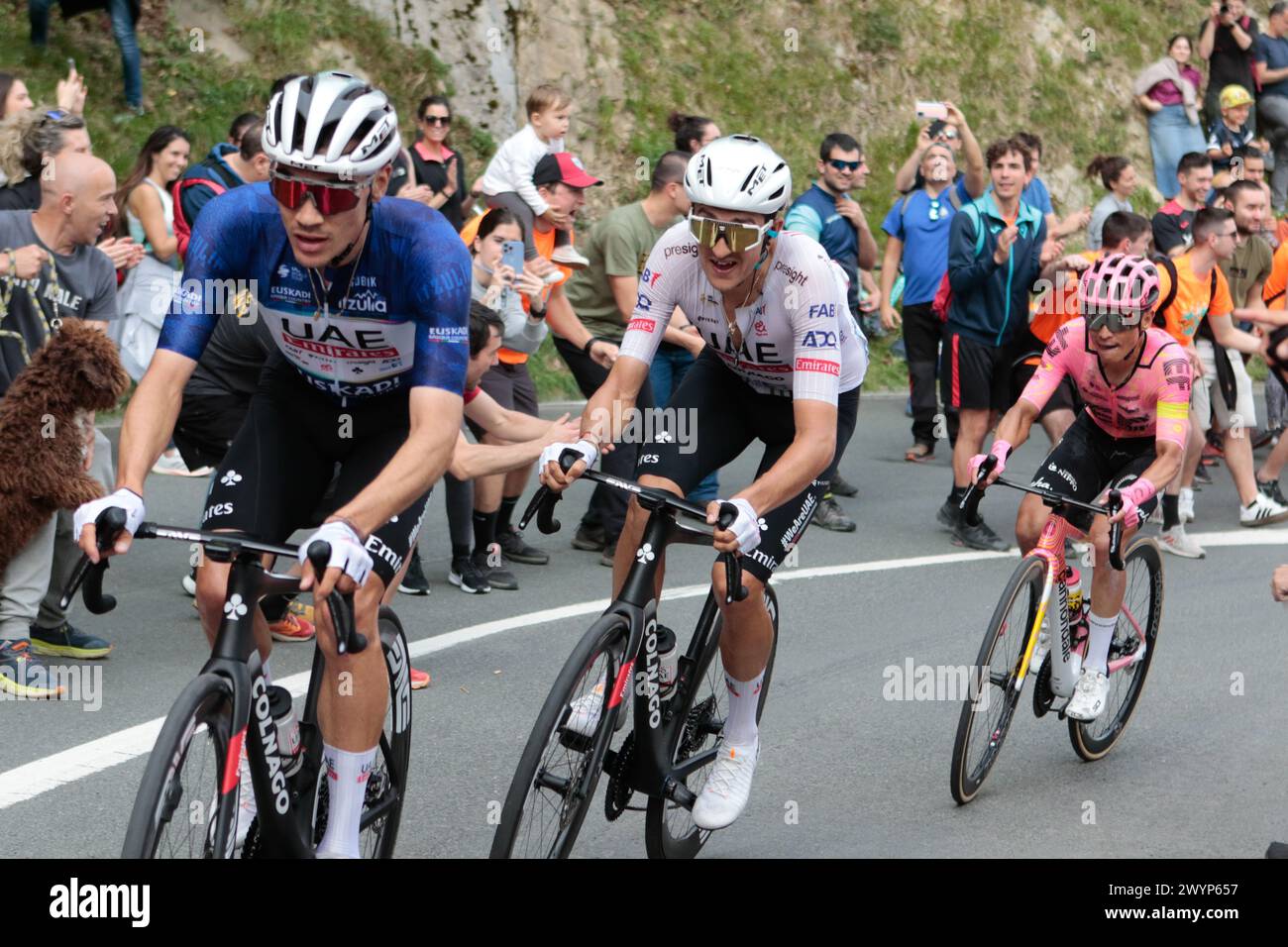 juan Ayuso spain UAE team emirates on the izua with marc soler and ...