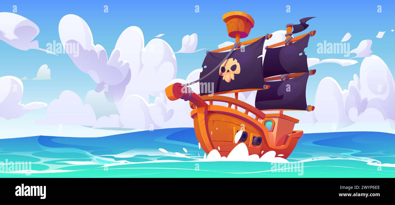 Ship pirate water cannon hi-res stock photography and images - Alamy