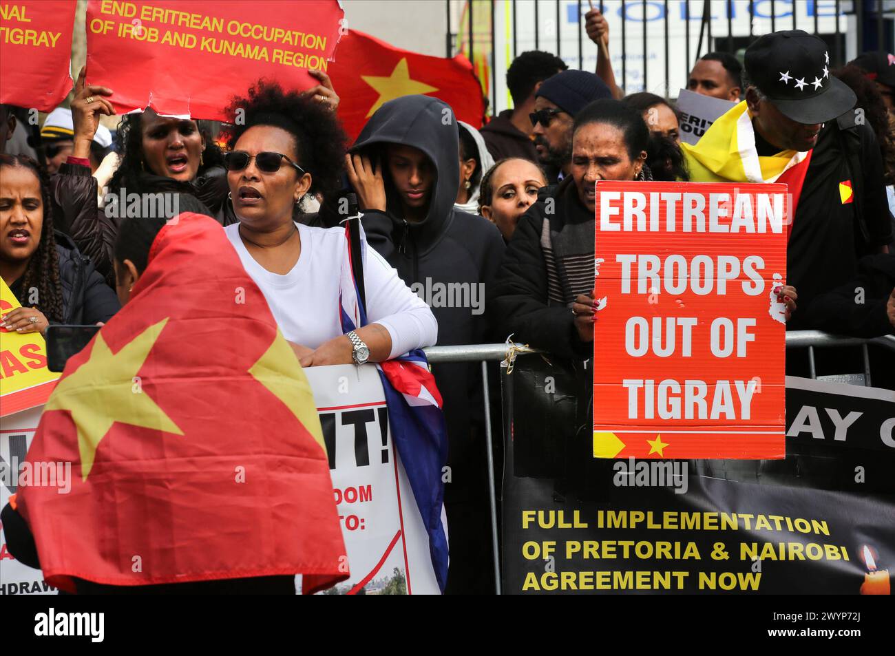 Tigrayan flags hi-res stock photography and images - Alamy