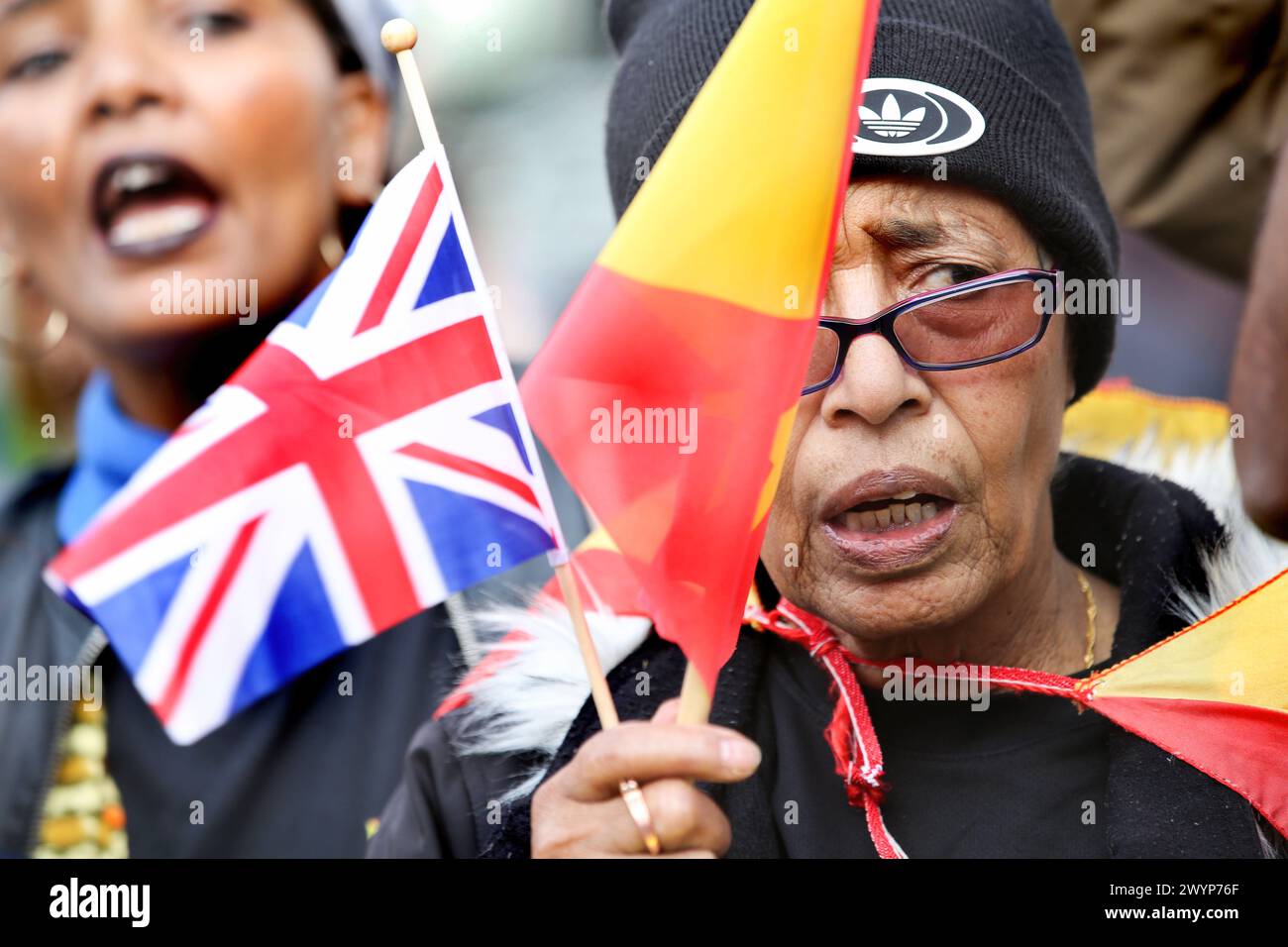 Tigrayan flags hi-res stock photography and images - Alamy