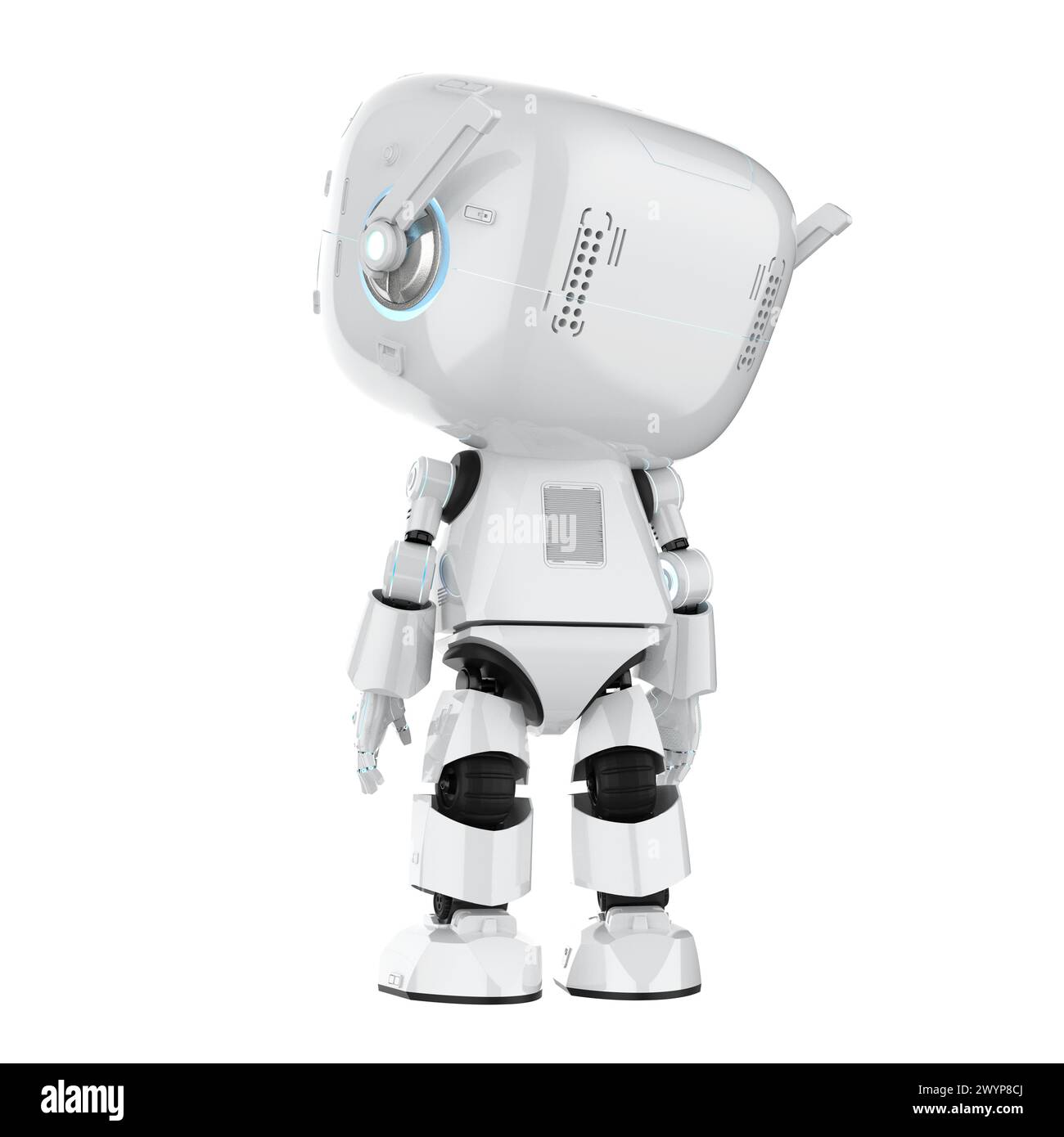 3d rendering cute and small artificial intelligence personal assistant ...