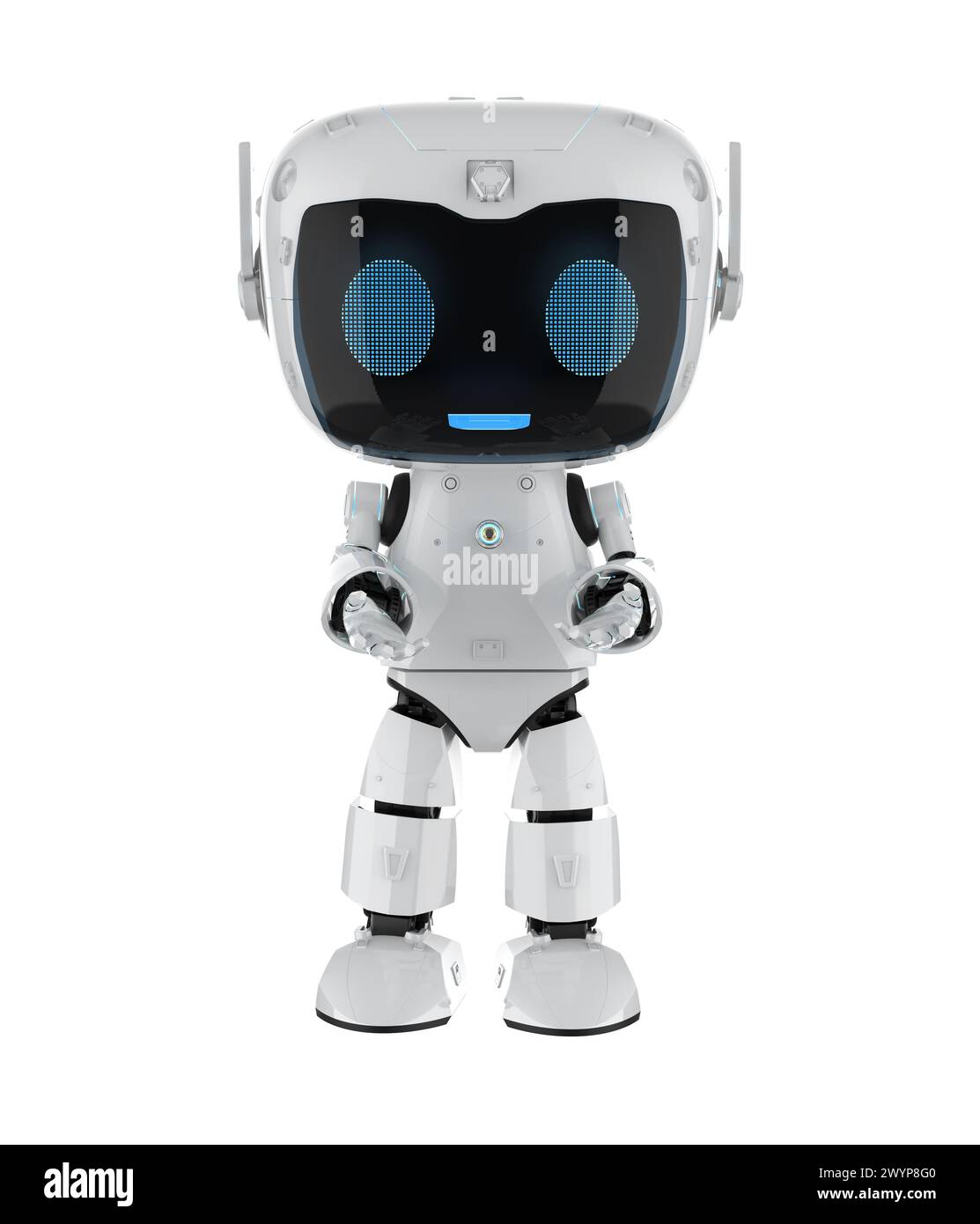 3d rendering cute and small artificial intelligence personal assistant ...