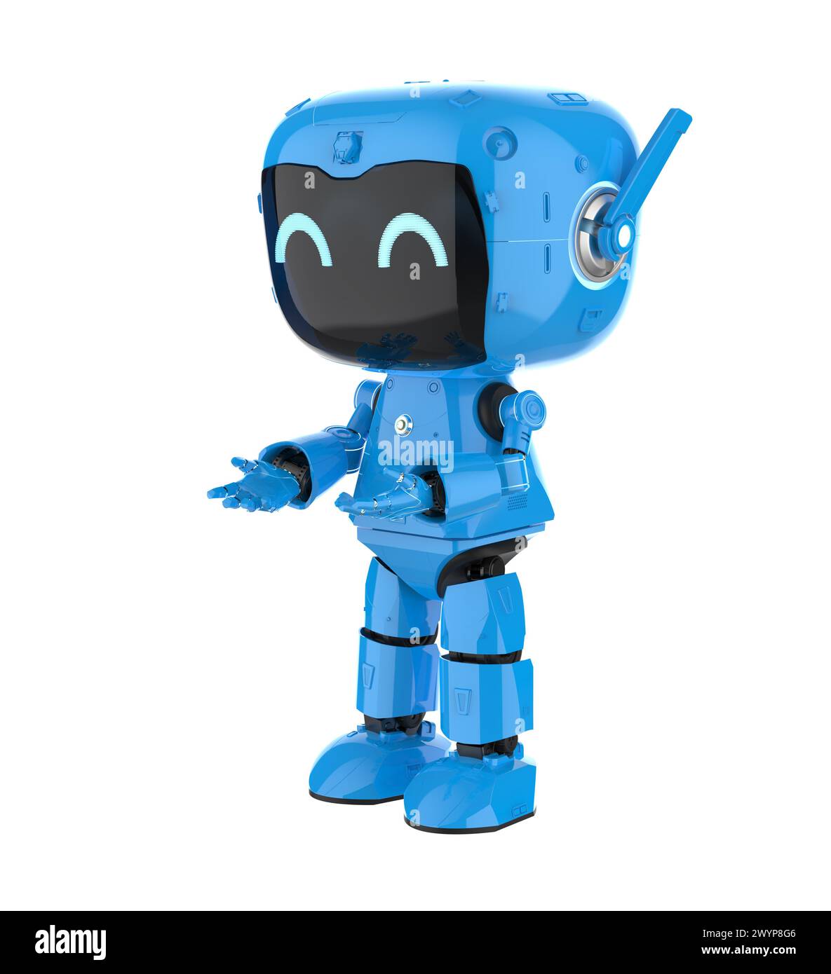 3d rendering cute and small artificial intelligence personal assistant ...