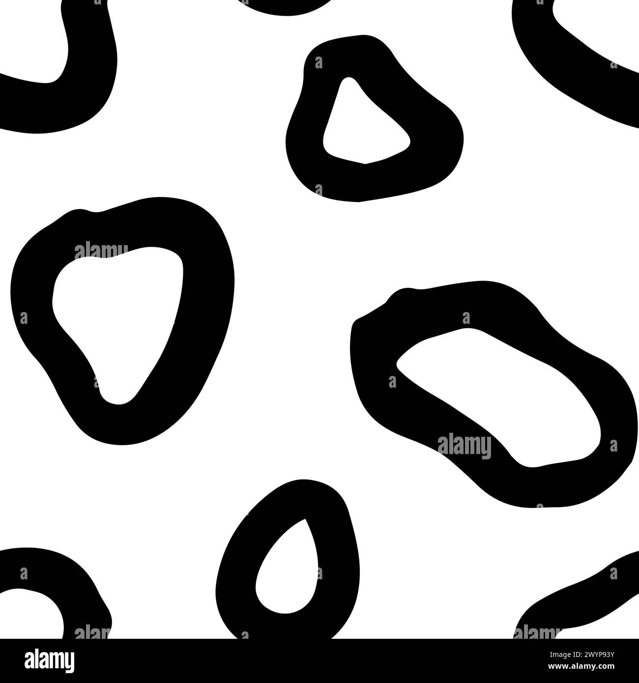 Abstract Organic Black Shapes Pattern Stock Vector Image & Art - Alamy