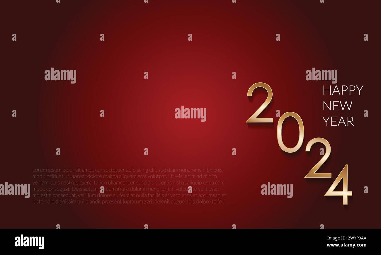 2024 number design Stock Vector Images - Alamy