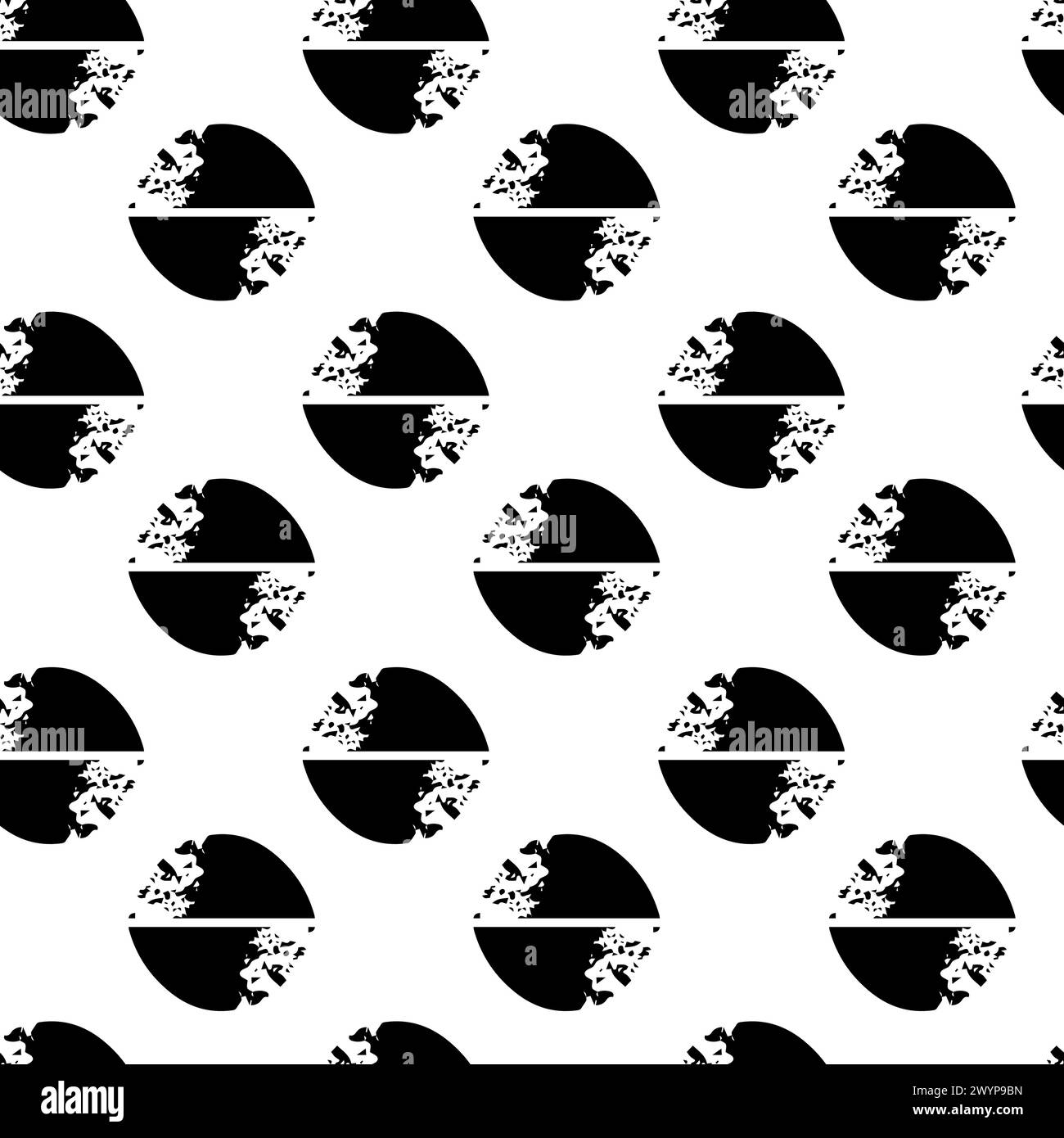 Grunge Black Half Circles Pattern Stock Vector Image & Art - Alamy