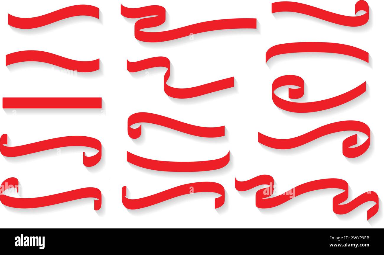 Ribbon shape Stock Vector Images - Alamy