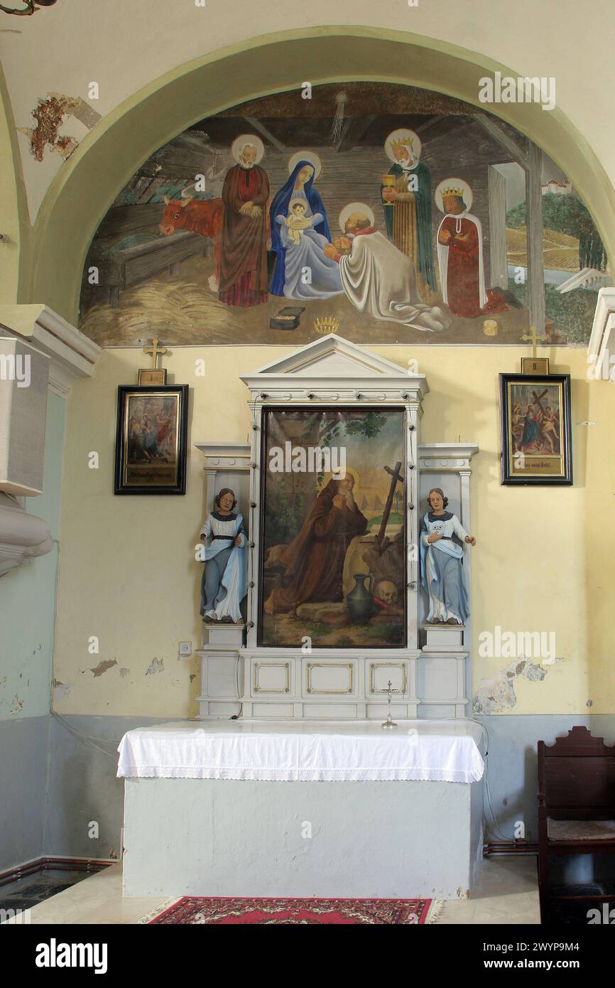 Altar of Saint Anthony the Great in the Church of the Assumption of the ...