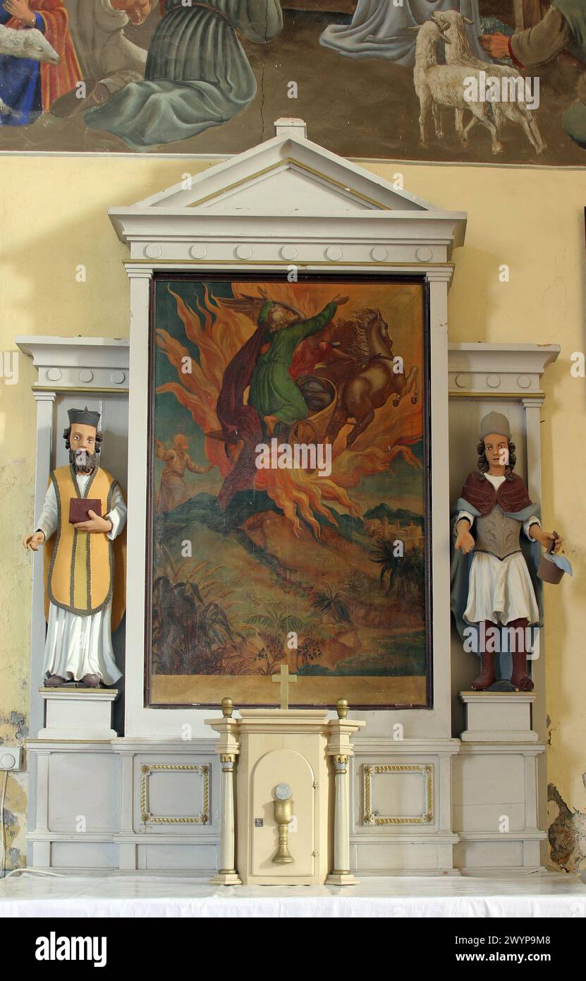 Altar of Saint Elijah in the Church of the Assumption of the Virgin ...