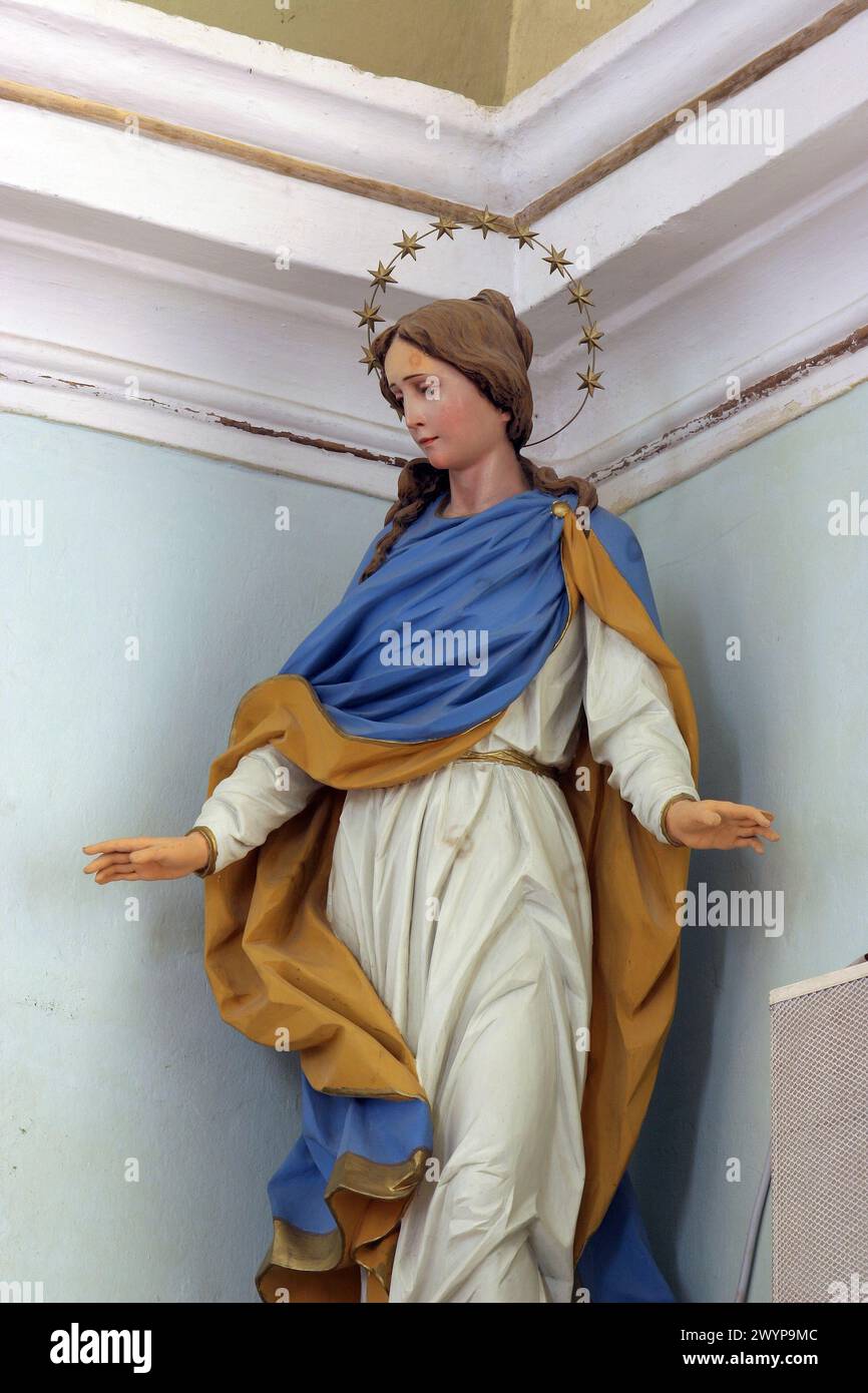 Immaculate Virgin Mary, statue in the Church of the Assumption of the ...