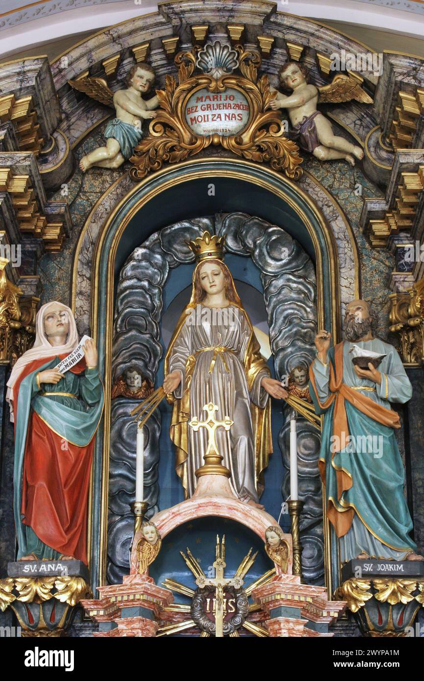 Virgin Mary, statue in the Parish Church of the Immaculate Conception ...