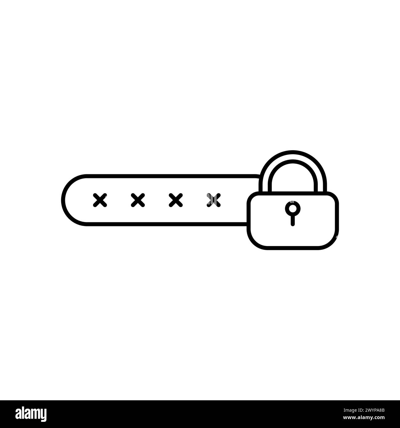 Illustration data protection concept Black and White Stock Photos ...