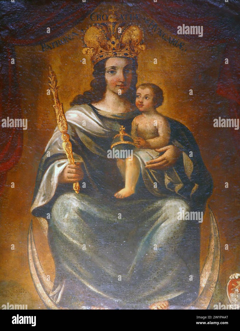 Painting on the Altar of the Virgin Mary Protector in the Cathedral of ...