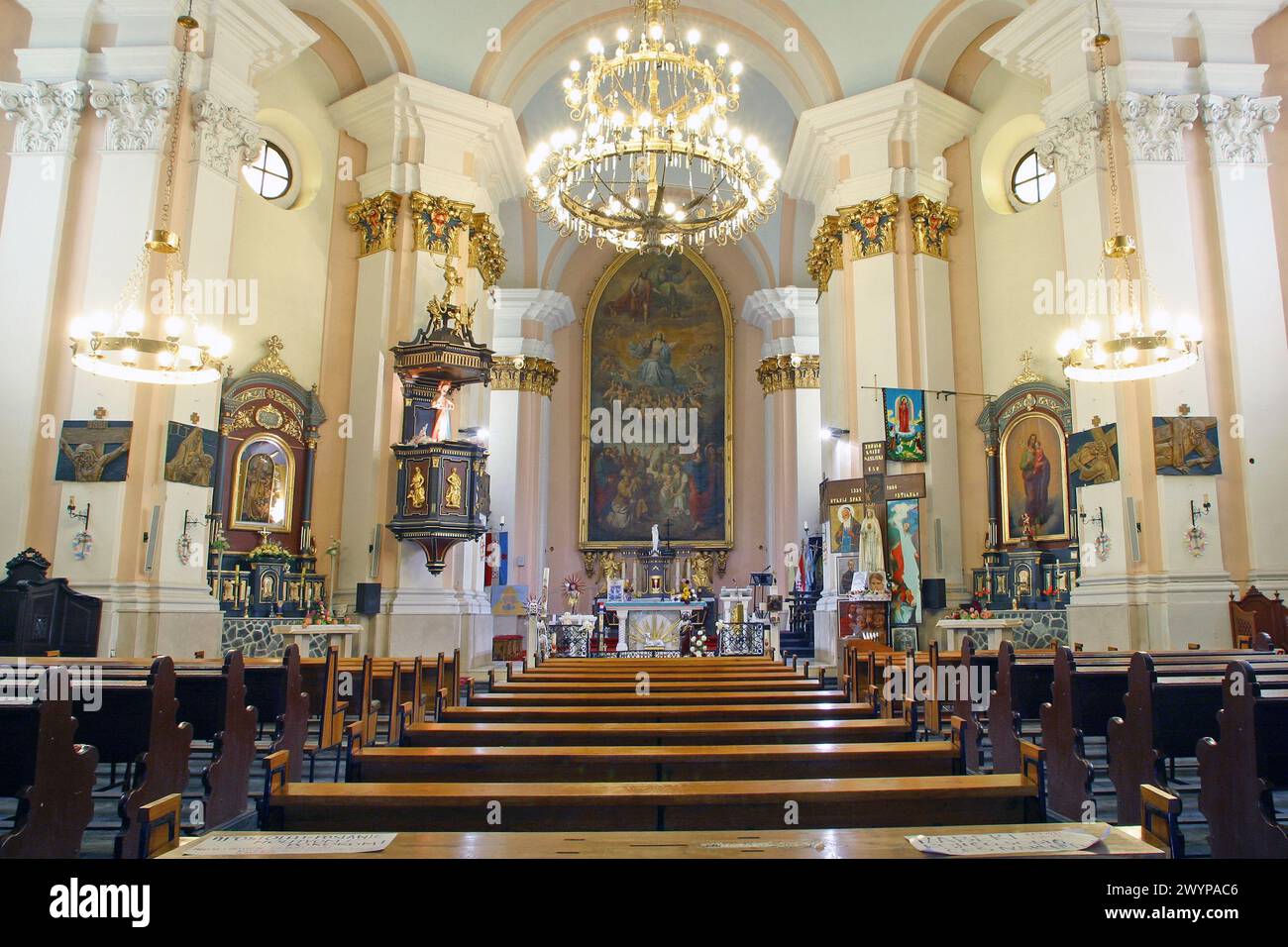 Parish Church Assumption of the Virgin Mary in Pregrada, Croatia Stock ...