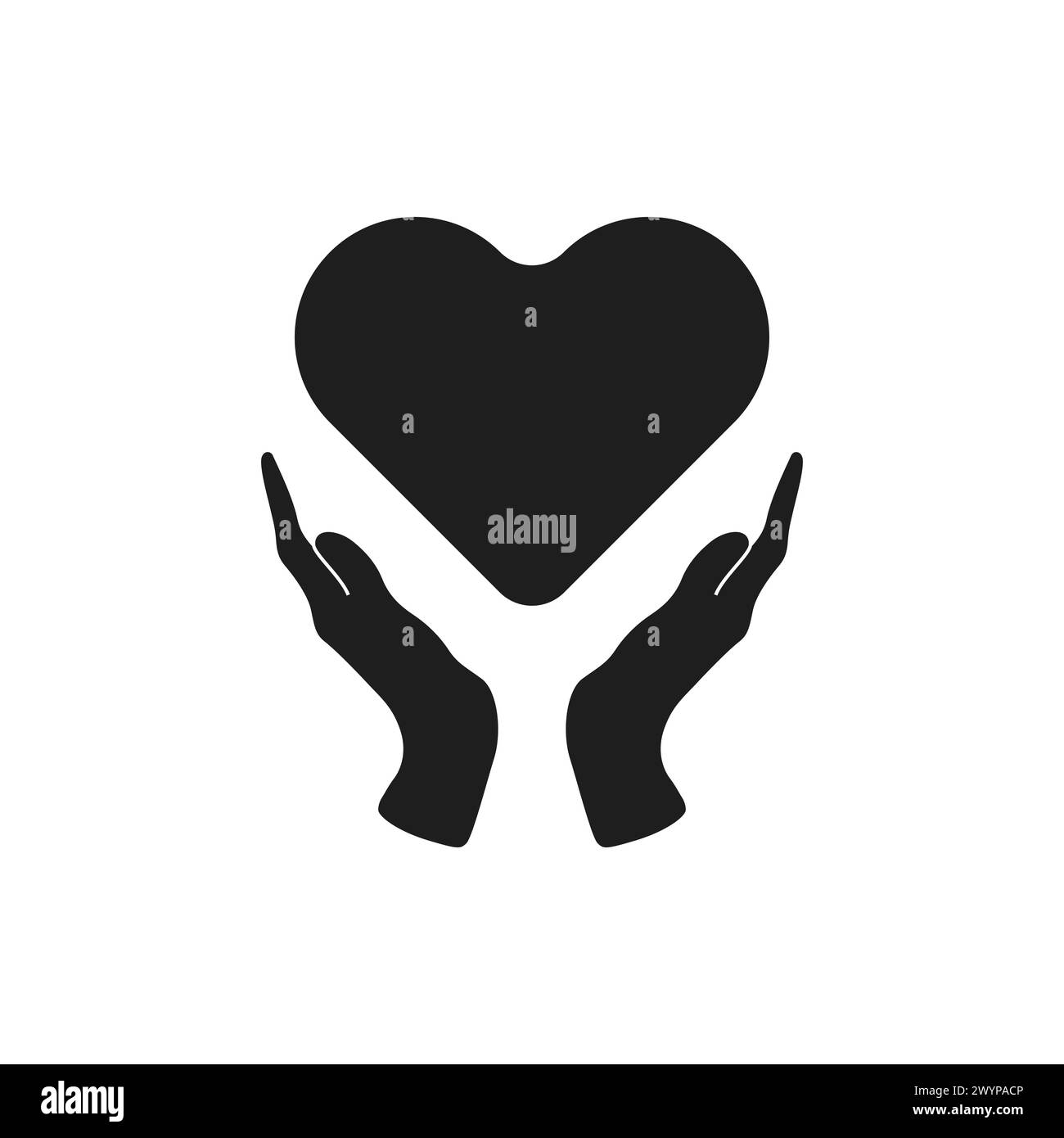 Life support icon concept. Symbol of love and health protection vector ...