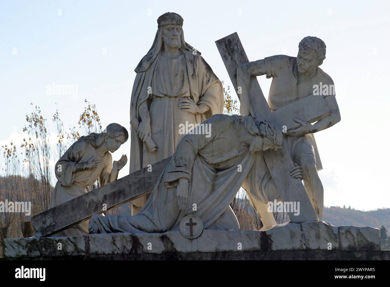 3rd Station of the Cross, Jesus falls the first time, Basilica of the ...