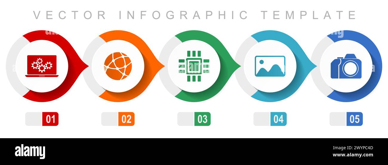 Infographic social media symbols hi-res stock photography and images ...