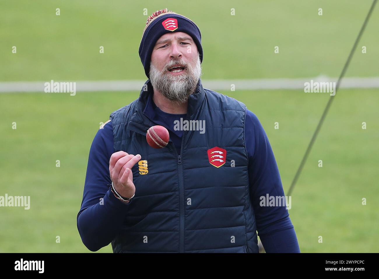Essex batting coach Tom Huggins during Nottinghamshire CCC vs Essex CCC ...