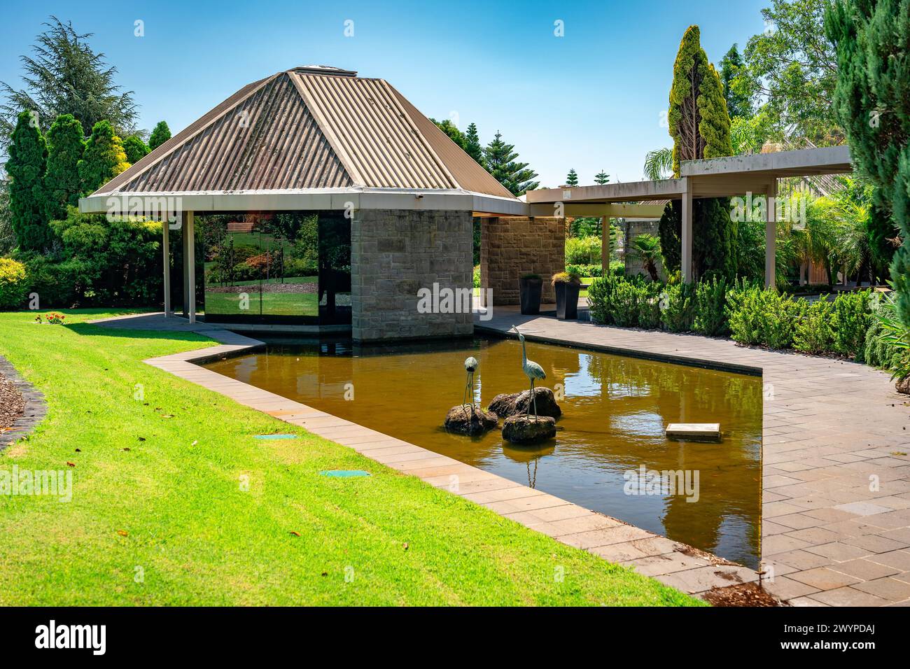 Landscapes in Springvale Botanical Cemetery, Melbourne, Australia Stock ...