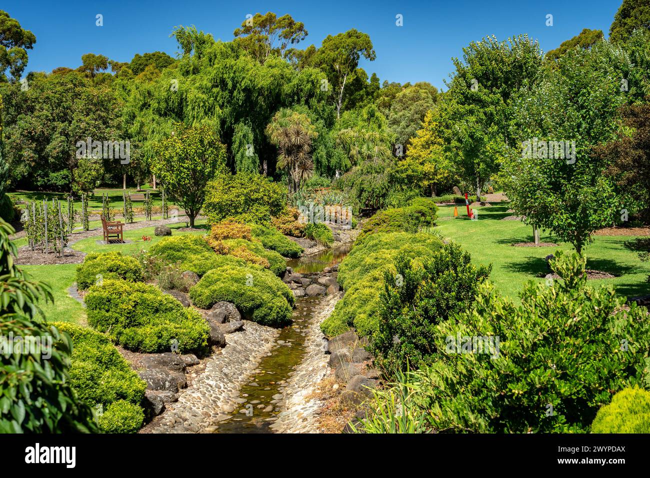 Landscapes in Springvale Botanical Cemetery, Melbourne, Australia Stock ...