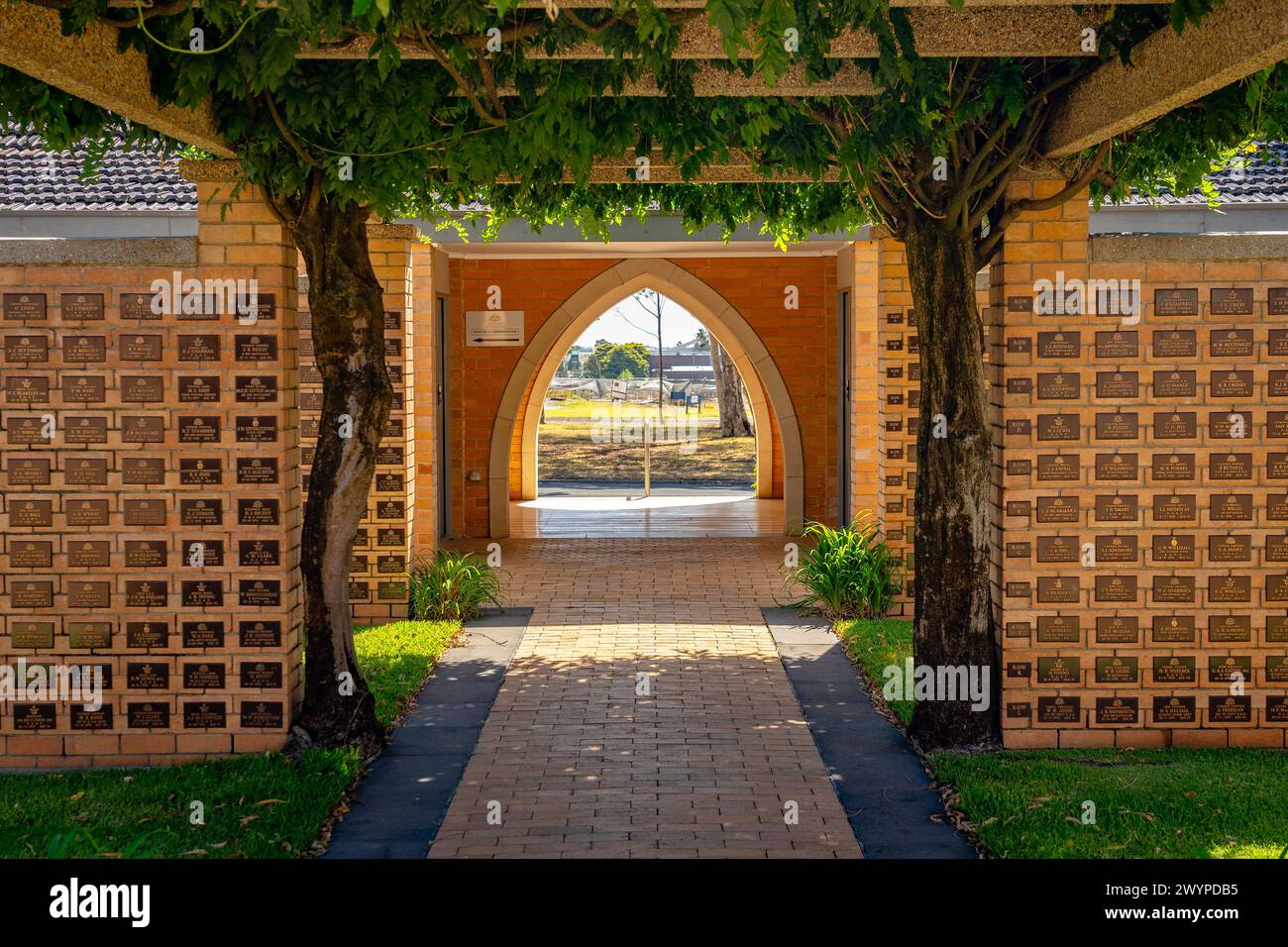 Landscapes in Springvale Botanical Cemetery, Melbourne, Australia Stock ...