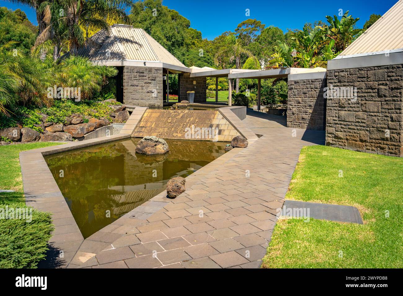 Landscapes in Springvale Botanical Cemetery, Melbourne, Australia Stock ...