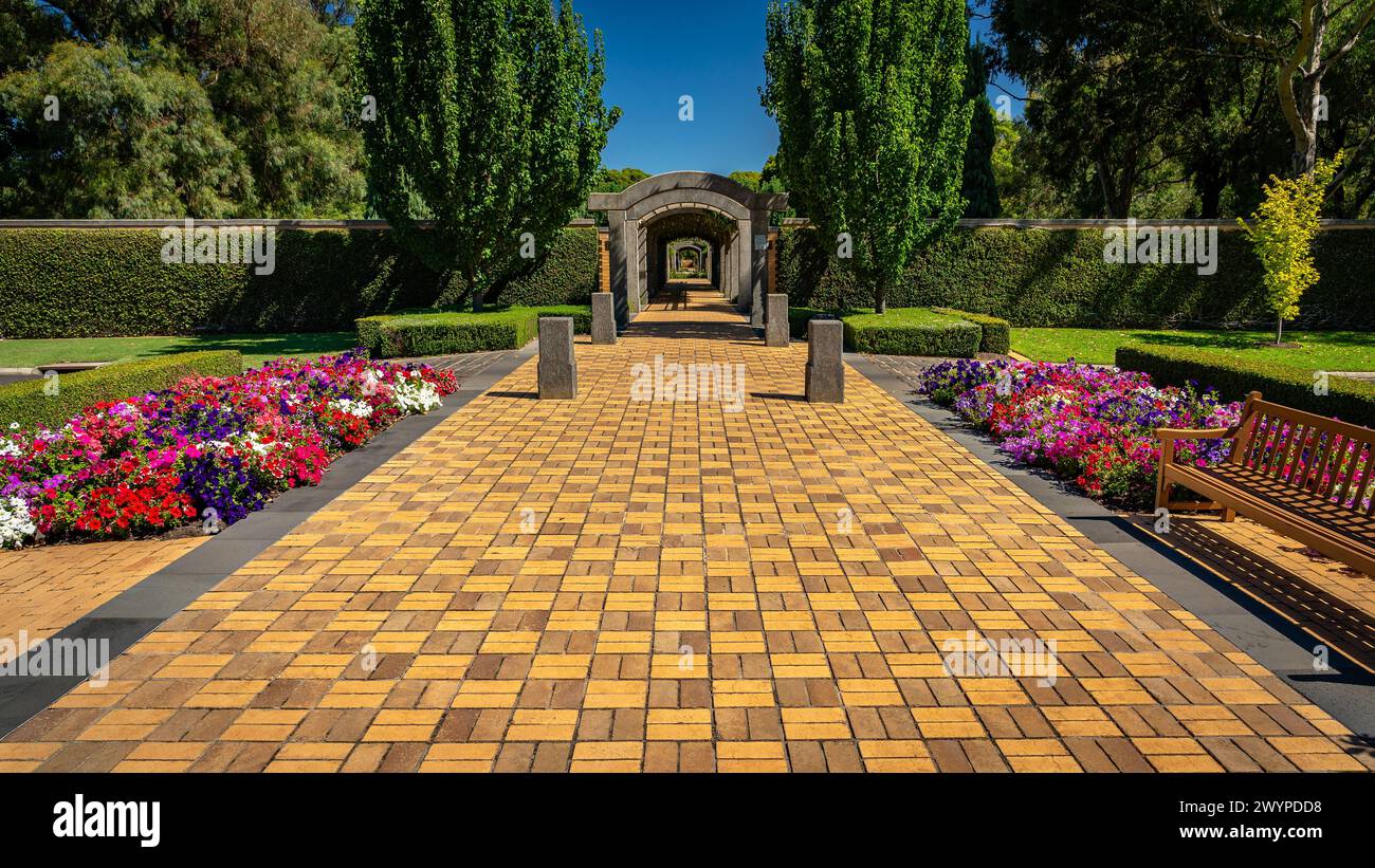 Landscapes in Springvale Botanical Cemetery, Melbourne, Australia Stock ...