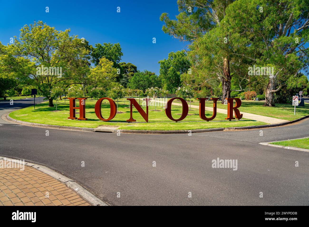 Landscapes in Springvale Botanical Cemetery, Melbourne, Australia Stock ...