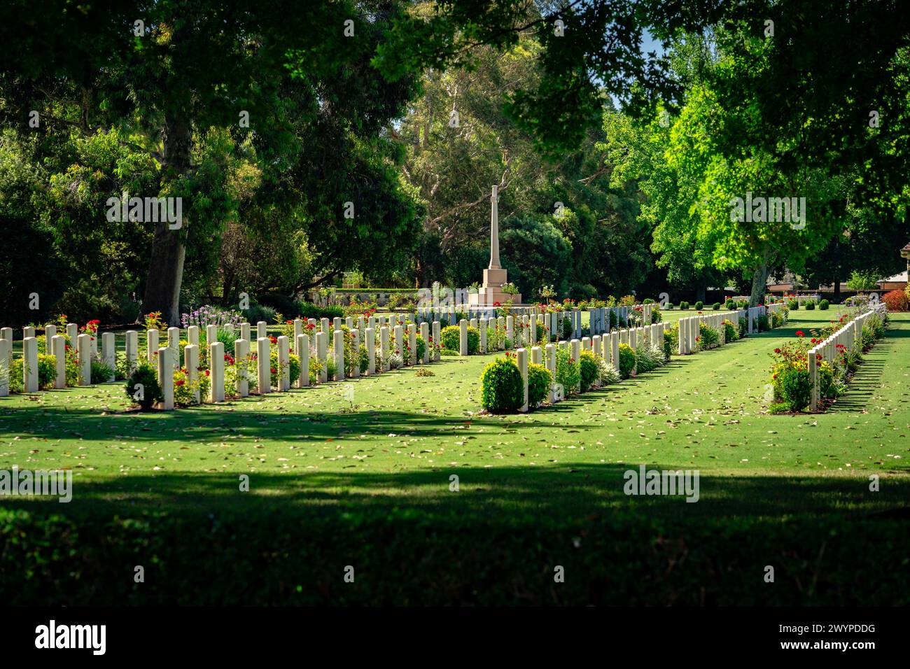 Landscapes in Springvale Botanical Cemetery, Melbourne, Australia Stock ...