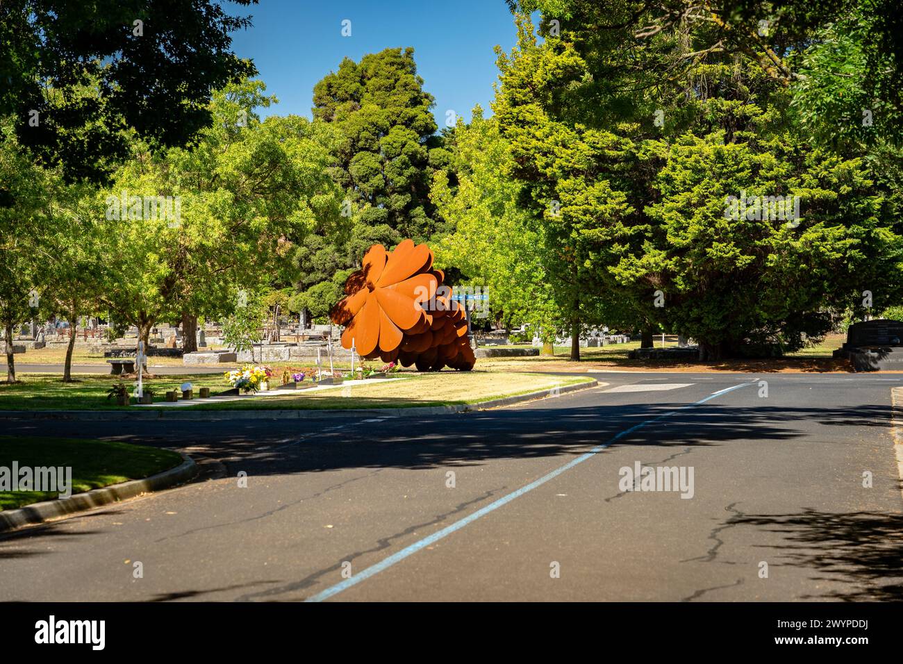 Landscapes in Springvale Botanical Cemetery, Melbourne, Australia Stock ...