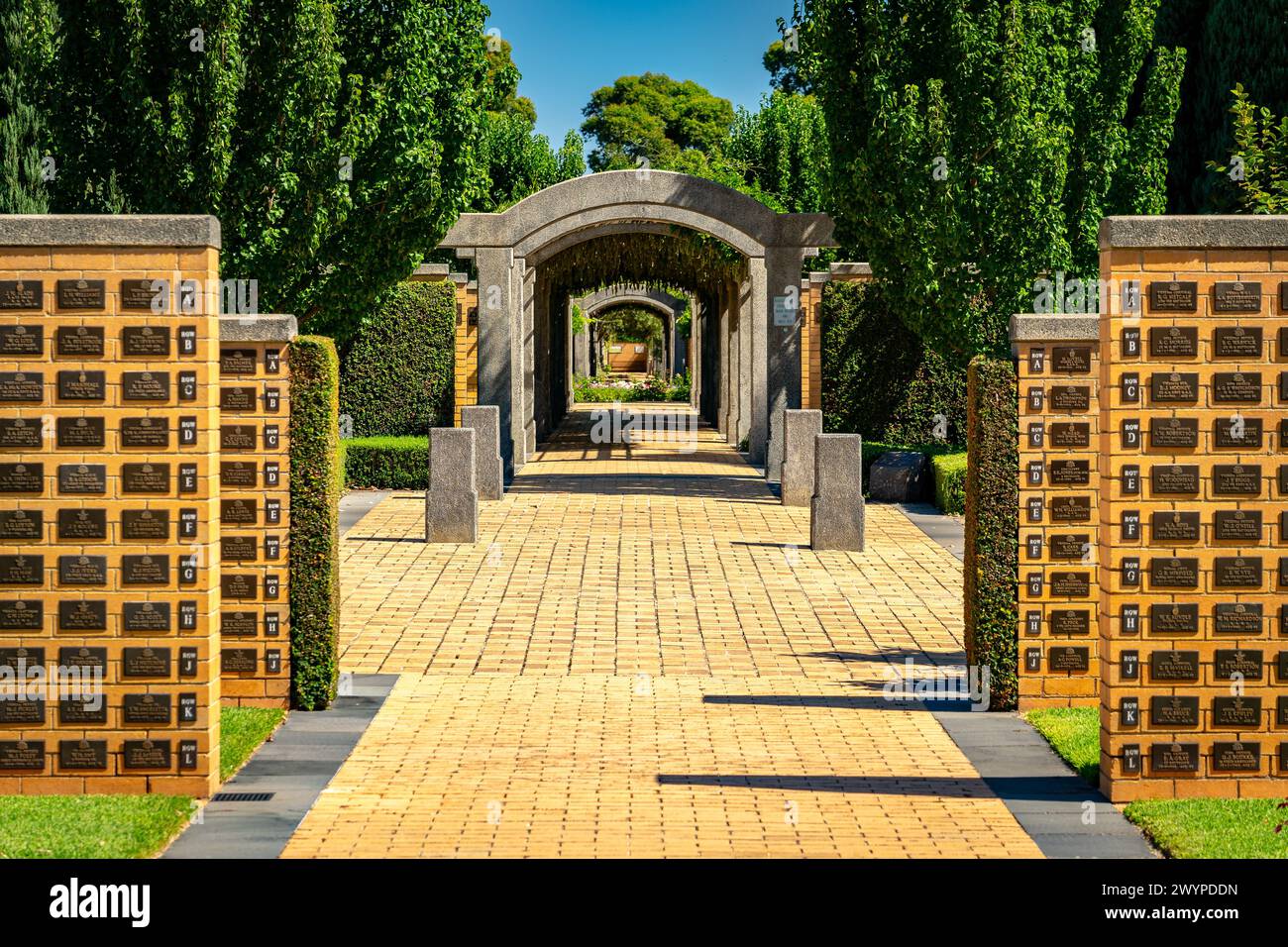 Landscapes in Springvale Botanical Cemetery, Melbourne, Australia Stock ...