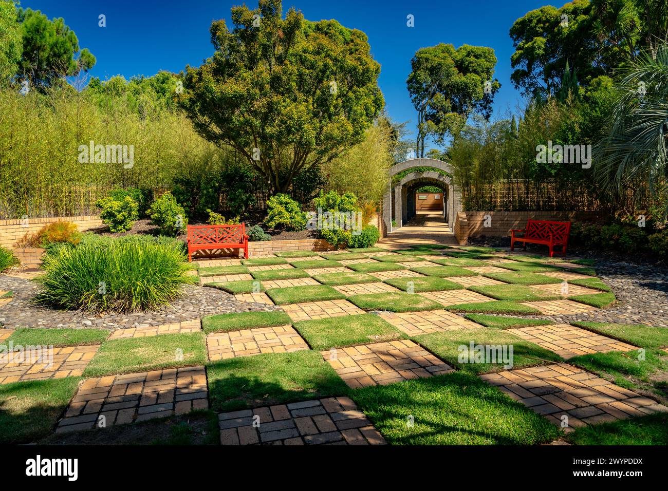 Landscapes in Springvale Botanical Cemetery, Melbourne, Australia Stock ...