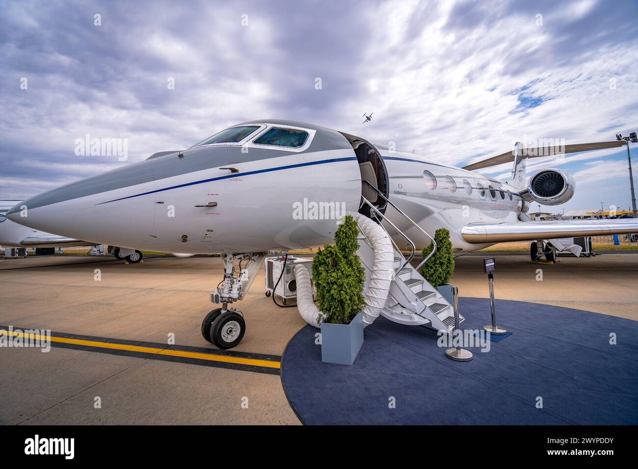 Melbourne, Australia - Gulfstream G600 twin-engine business jet at the ...
